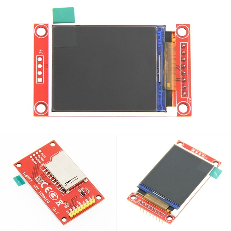 1,8 pulgadas módulo TFT LCD 128x160 SPI serie 4 IO pantalla LCD Sn circuito controlador ST7735S ...
