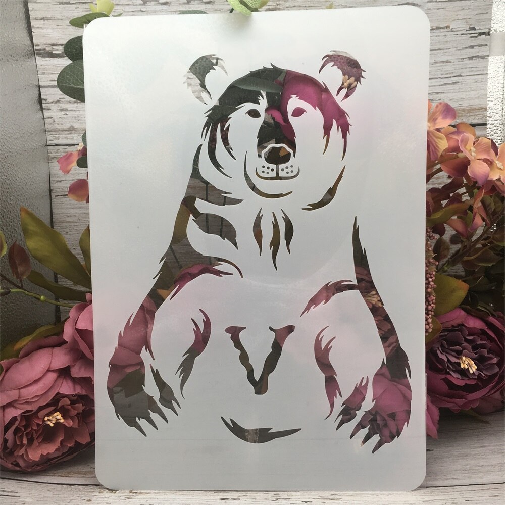 A4 29*21cm Hug Big Bear Craft Wall DIY Layering St... – Grandado