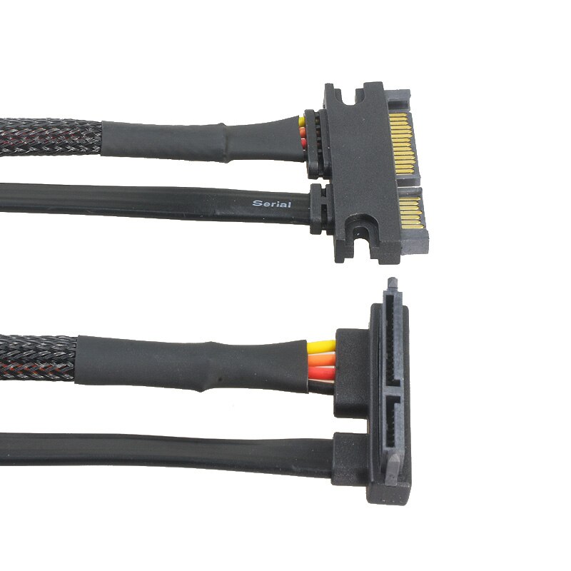 22Pin SATA Male to 22Pin 90 Degree Angled Female S... – Vicedeal