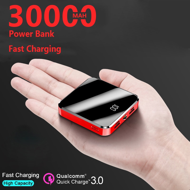 30000mAh Mini Power Bank Dual USB Ports Digital Di... – Grandado