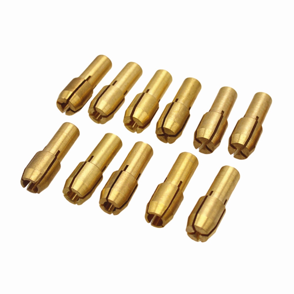 11pcs/set Mini Drill Brass Collet Chuck For Dremel... – Grandado