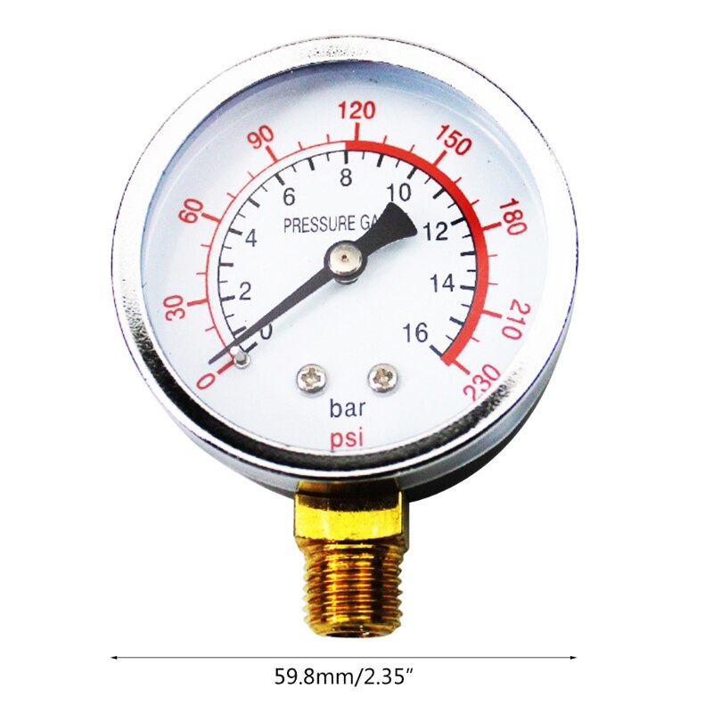 Pressure Gauge w/ Dual Scale Horizontal/Vertical A... – Grandado