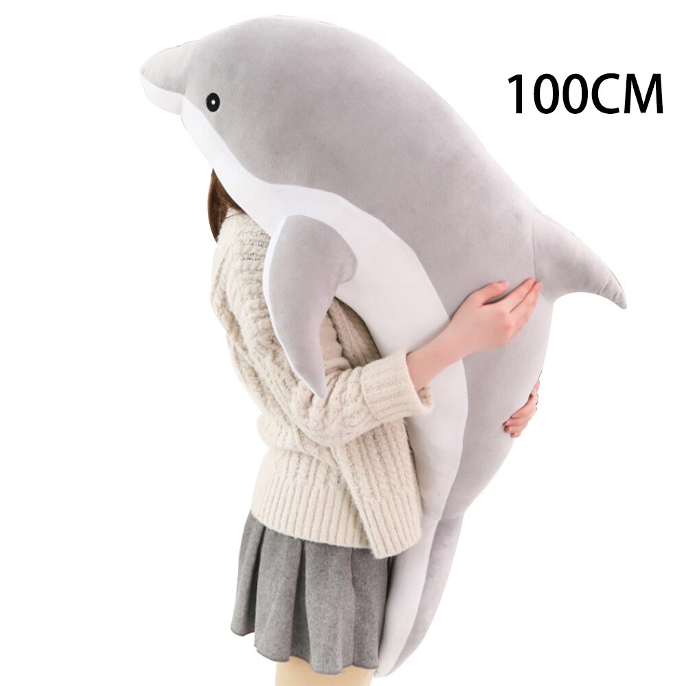 Cute Cartoon Soft Dolphin Plush Toys Stuffed Dolls... – Grandado