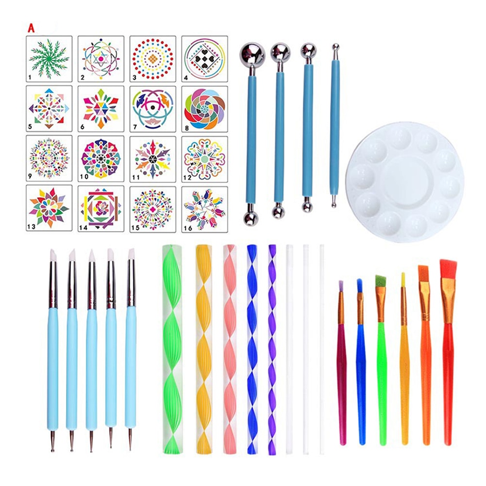 40pcs Mandala Dotting Tool Set Rock Painting Kit D... – Vicedeal