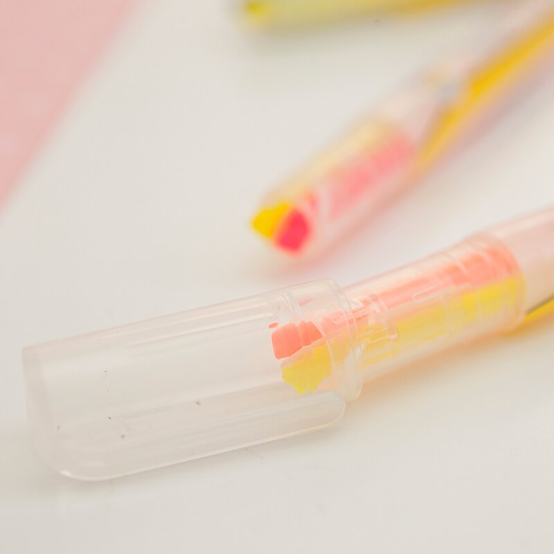 5 pcs/Lot Dual color highlighter Fluorescent pen m... – Grandado