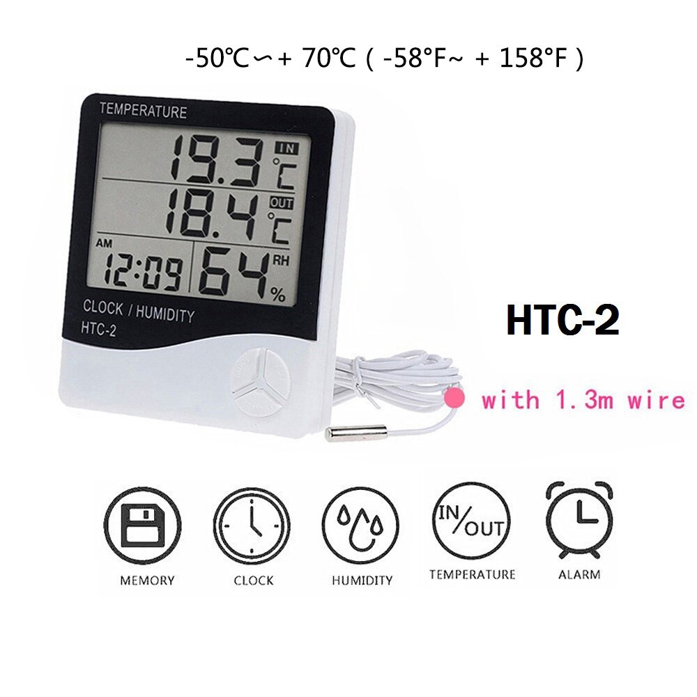 LCD Electronic Digital Temperature Humidity Meter ... – Grandado