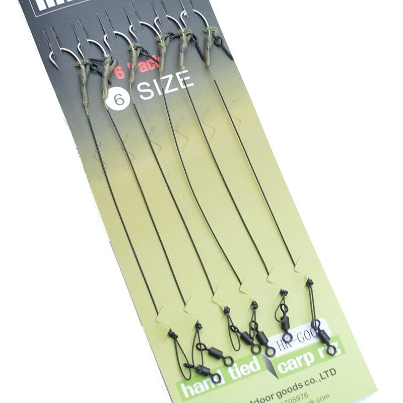 Karpefiskeri chod rig 6 stk/sæt sort agn skrue coa... – Vicedeal