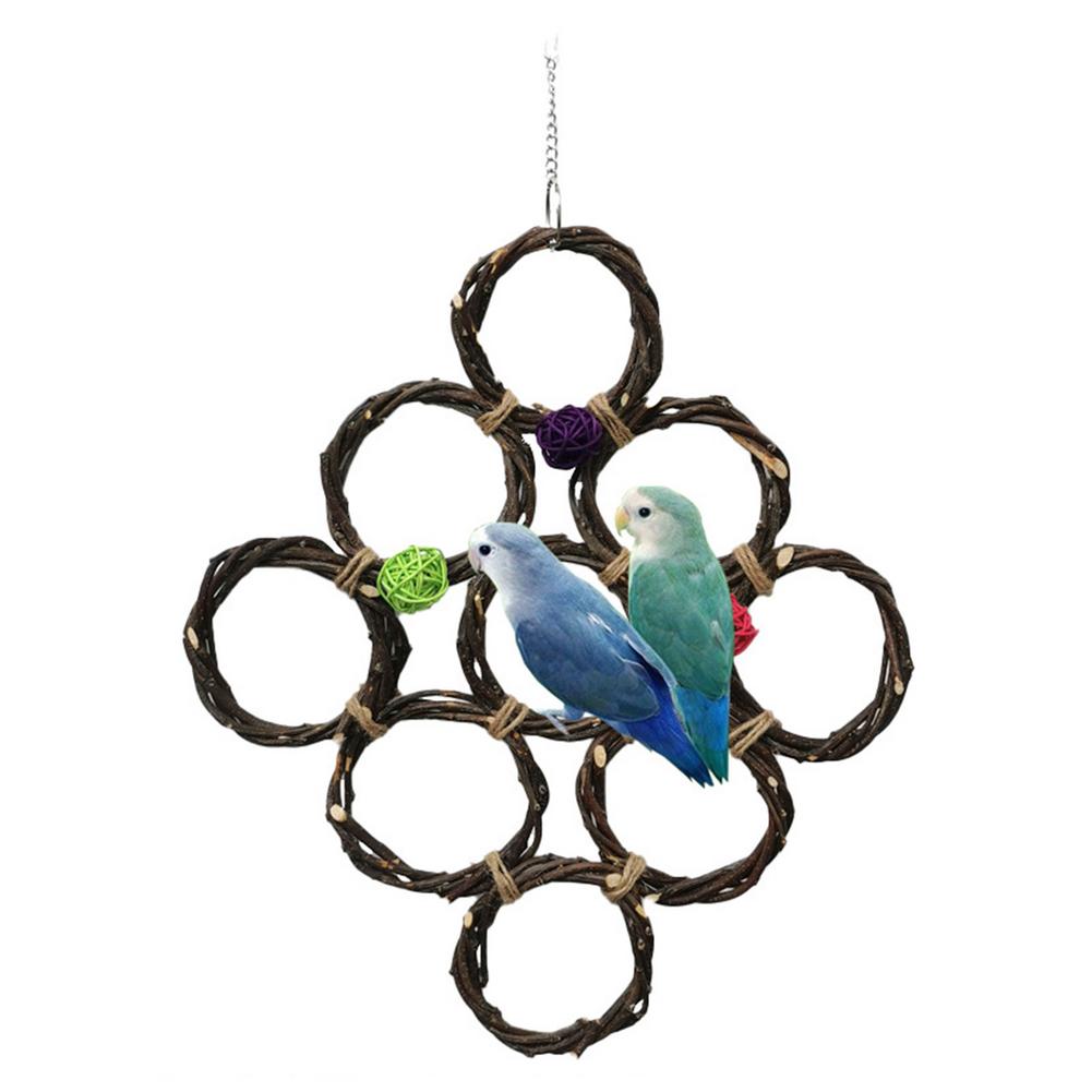 Bird Foraging Wall Toy Parrot Standing Climbing Ne... – Grandado