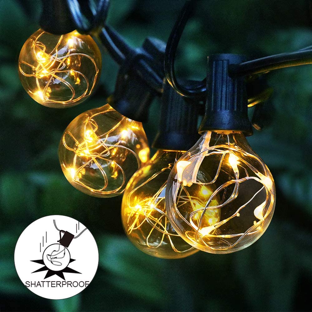 G40 Globe Christmas String Light Garland Wedding G... – Vicedeal