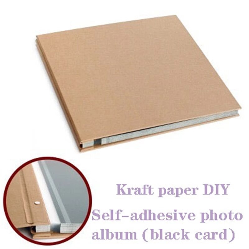 12 inch kraft paper surface handmade photo album D... – Grandado