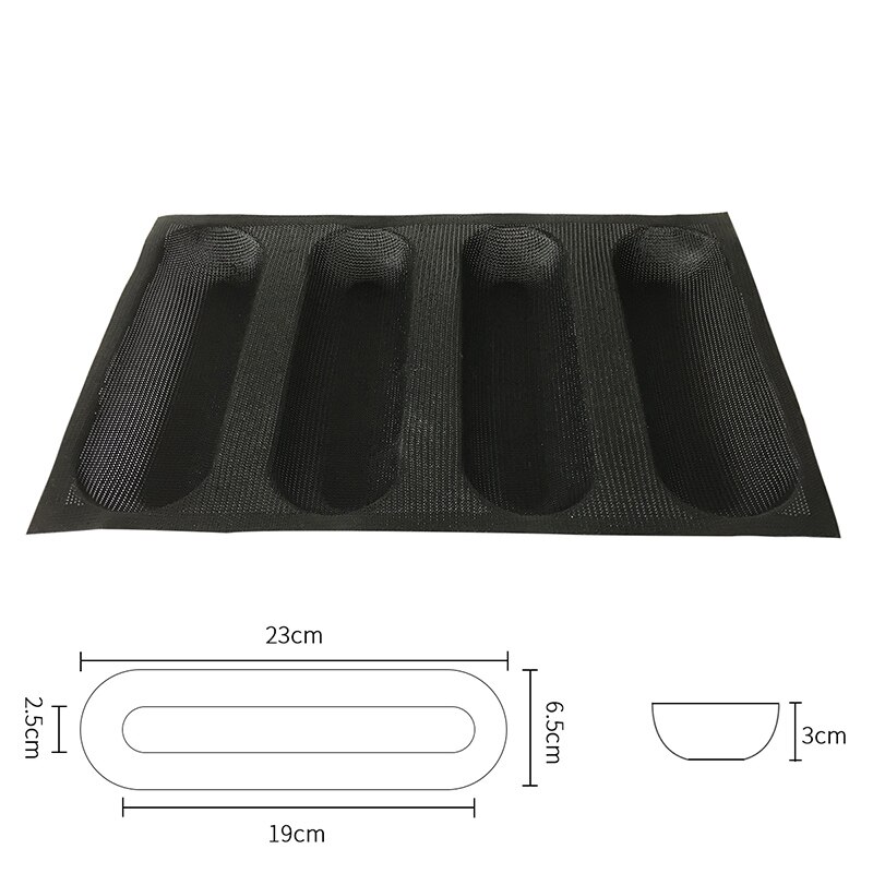 9" 4 channels Sub rollsilicone perforated Bread Ba... – Grandado
