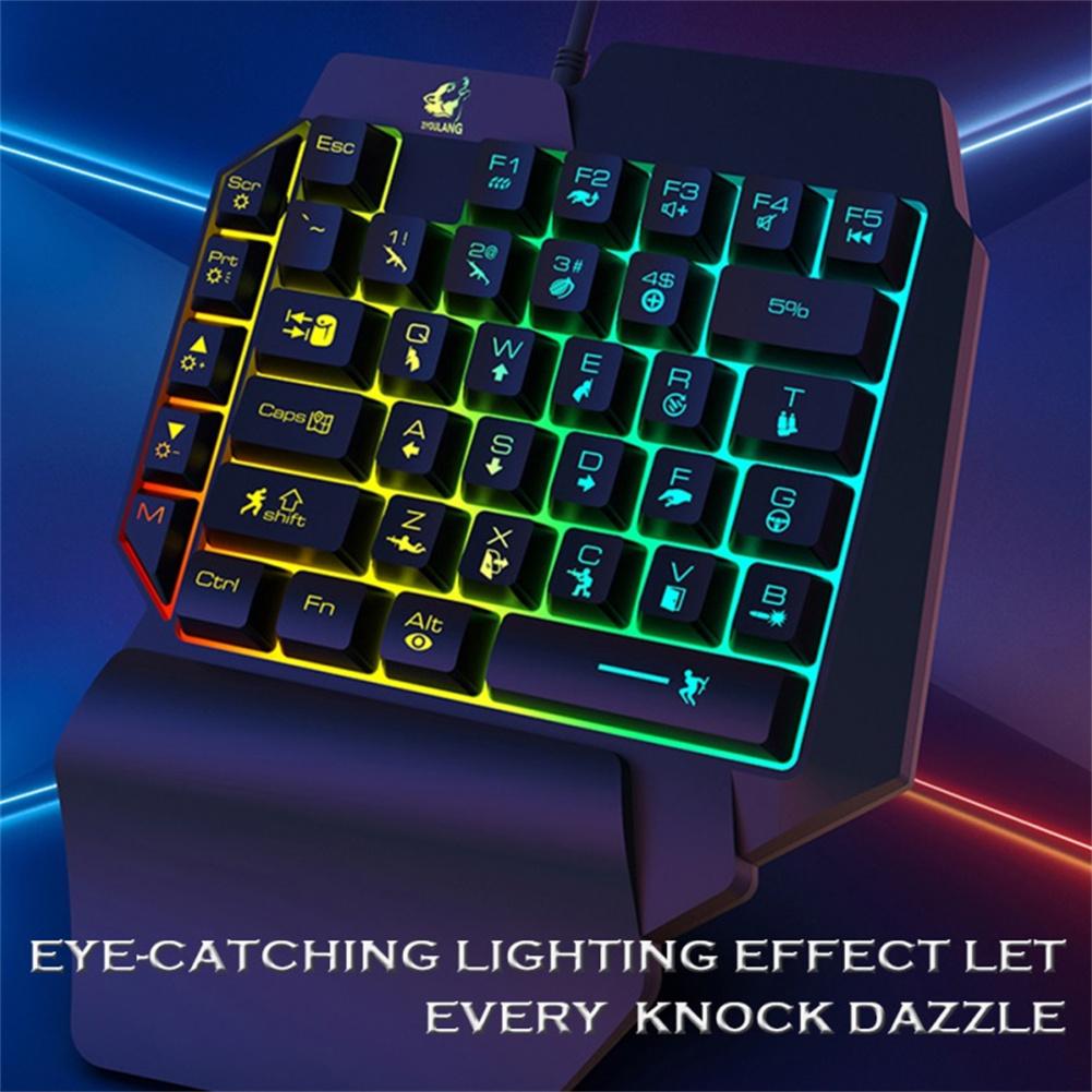 Business Office One-handed Keyboard Mouse Set Ergo... – Grandado