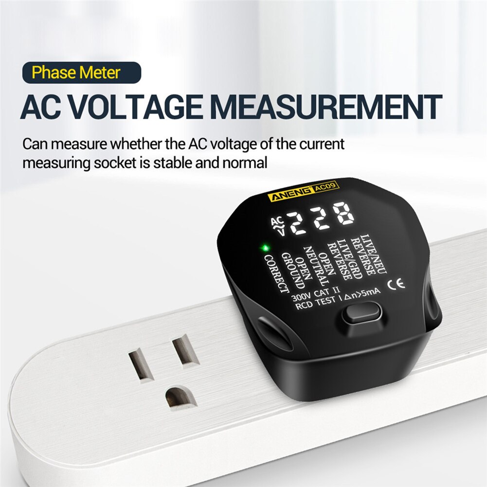 AC09 Digital Socket Outlet Tester Voltage Test Soc... – Grandado