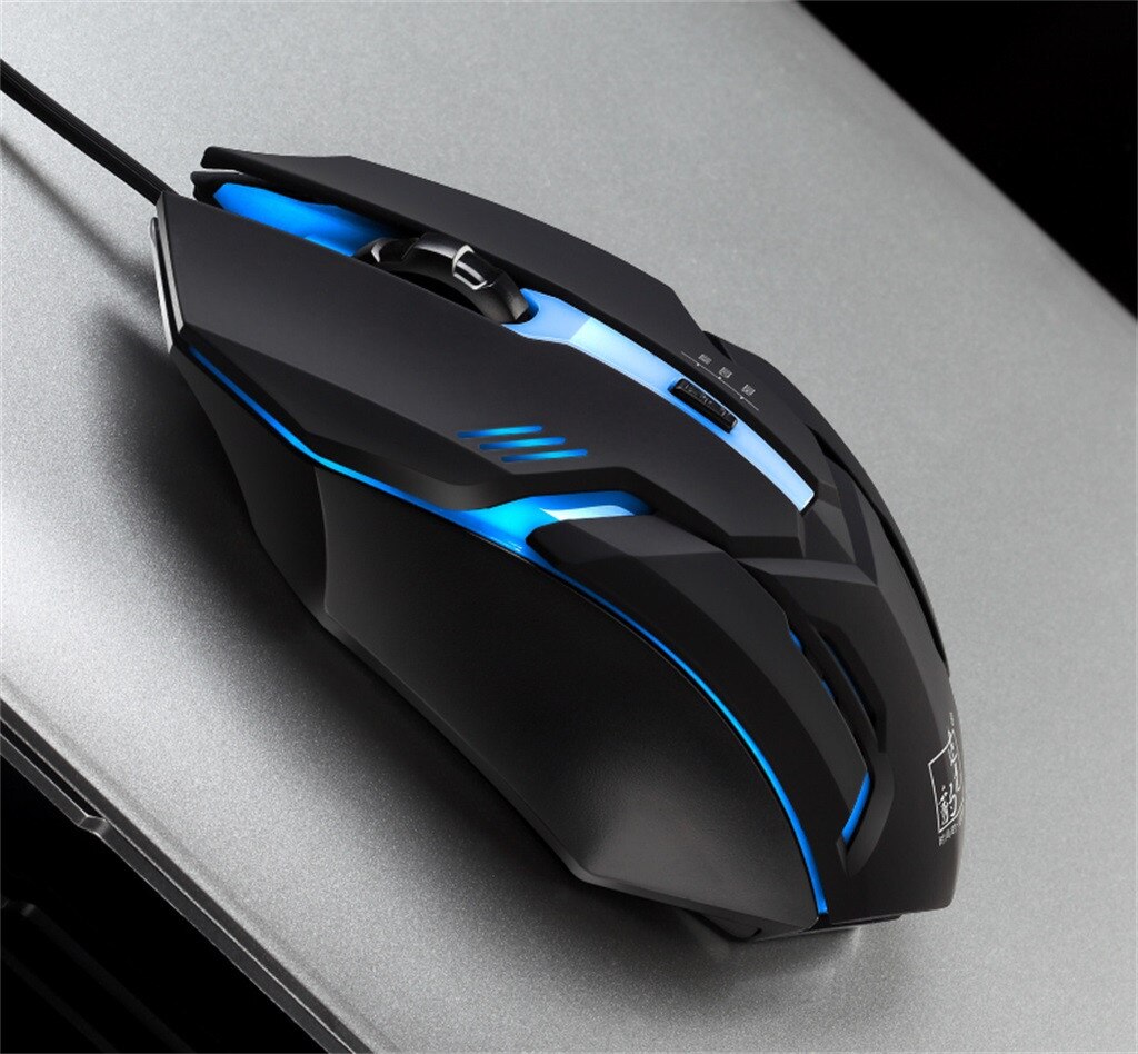 1600DPI 4 Knop Wired LED Light Optische Usb Ergono... – Grandado