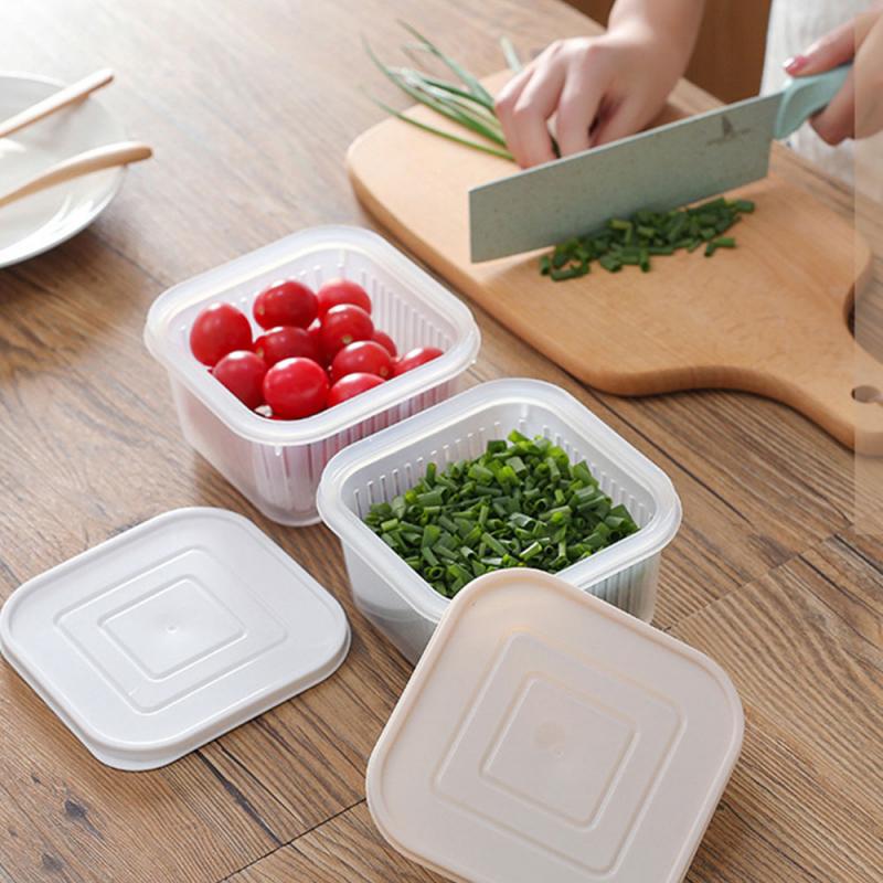 Square Drain Sealed Box Food Container Refrigerato... – Vicedeal