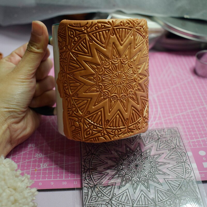 Polymer Clay Texture Stamp Sheets Mandala Pattern ... – Grandado