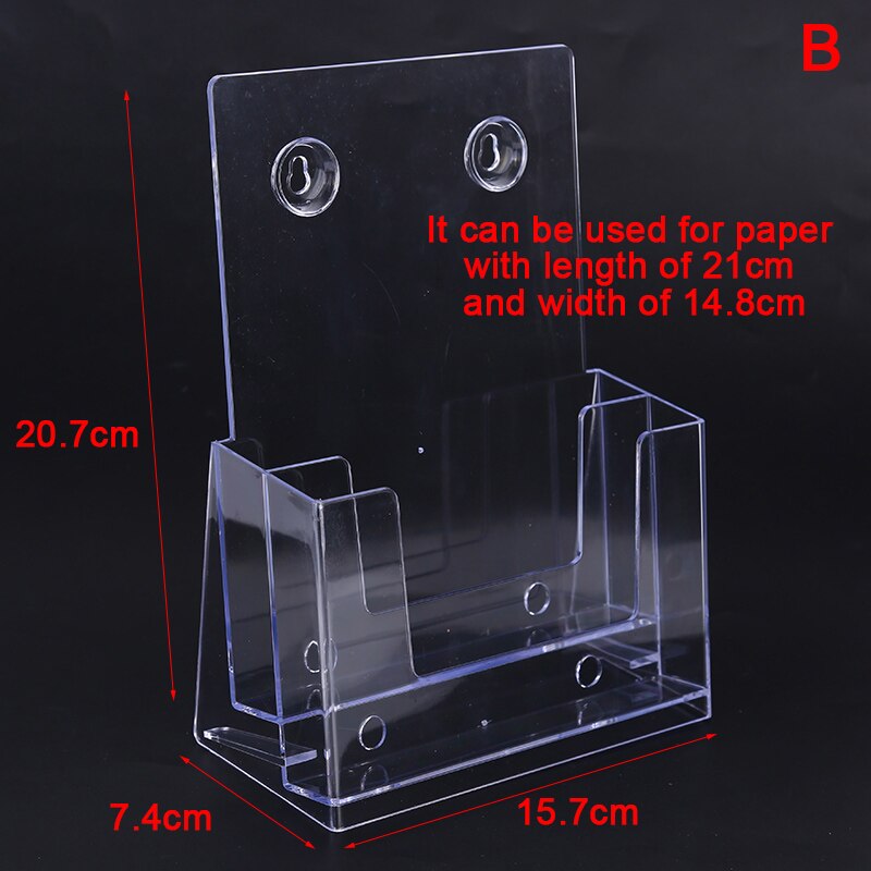 Clear Acrylic Business Card Holder Brochure Office... – Vicedeal
