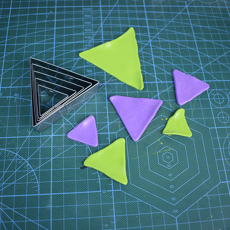 3/4/5/6/7cm Driehoekige Rvs Klei Craft Cutting Mol... – Grandado