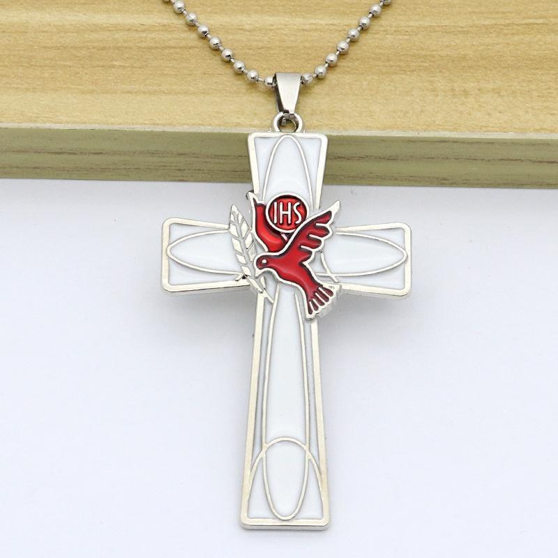 Catholic Christianity Necklace Women Jesus Cross H... – Grandado