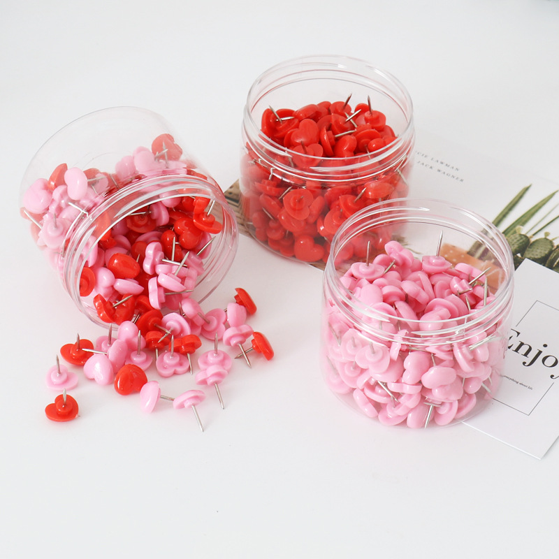 150Pcs Liefde Hart Pins 10Mm Rood Roze Hart Druk P... – Vicedeal
