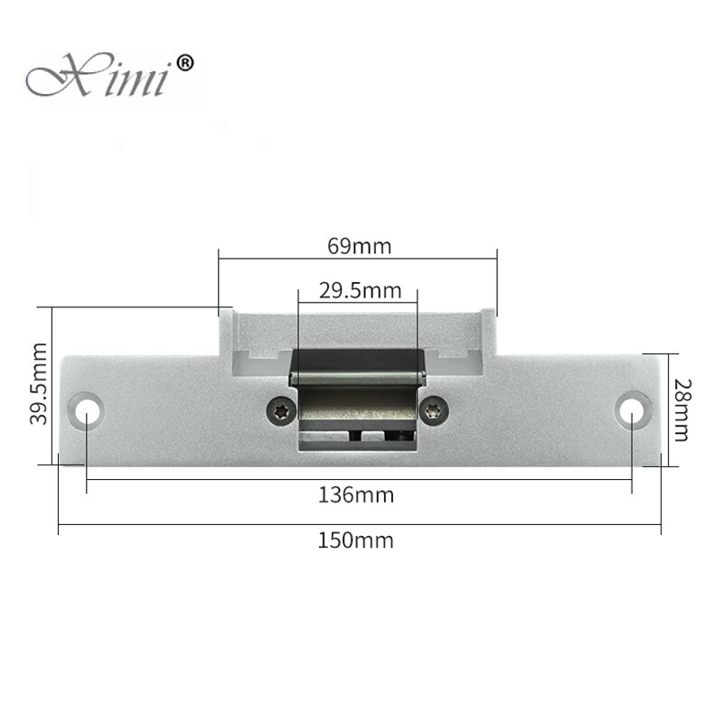 DC12V Electric Strike Lock NO NC Narrow Fail Secur... – Grandado