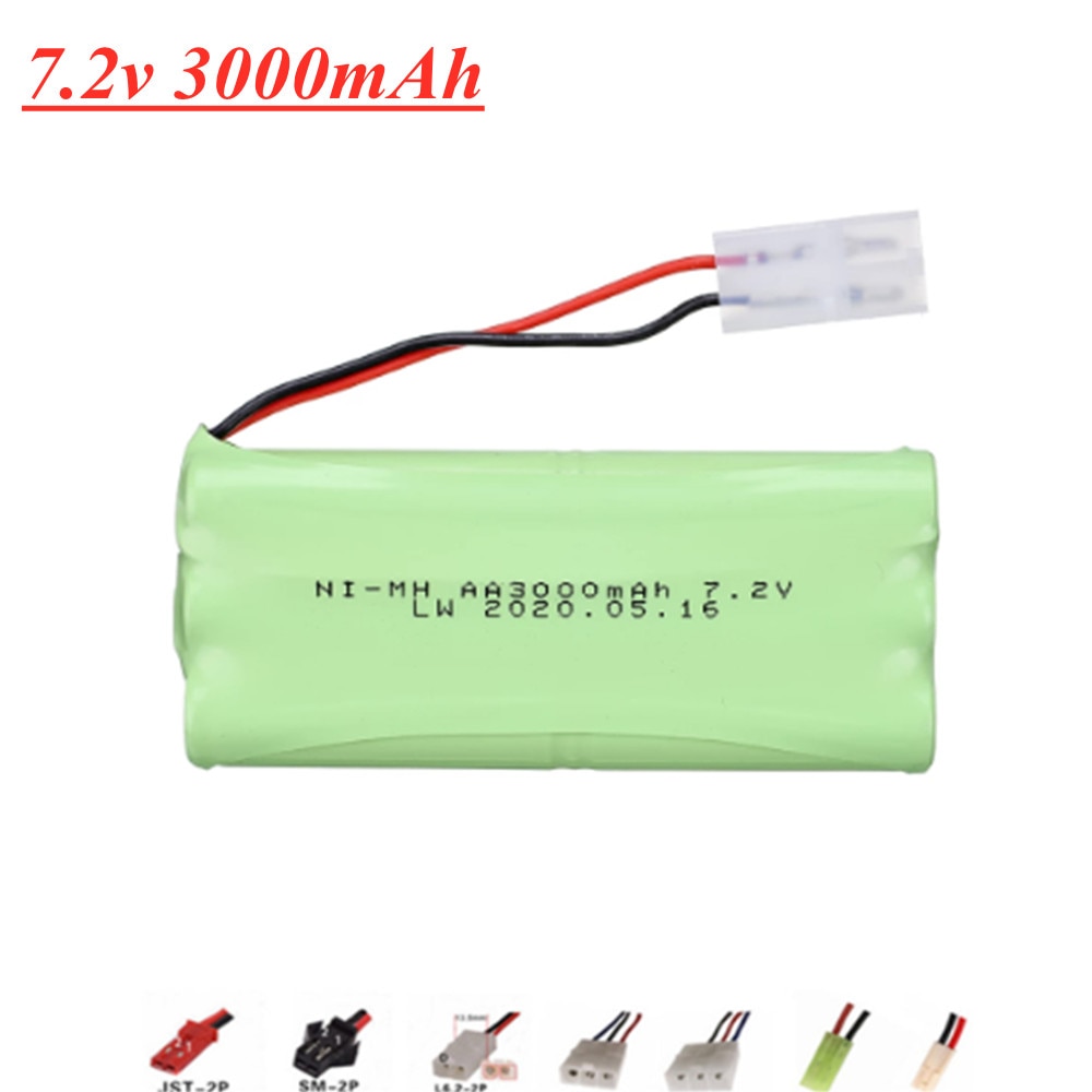 Batería recargable NI-MH AA de 7,2 V, 3000mah, par... – Grandado