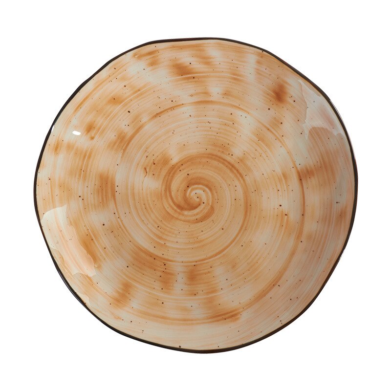 Ceramic Nordic Hand-painted Irregular Dish Steak P... – Grandado