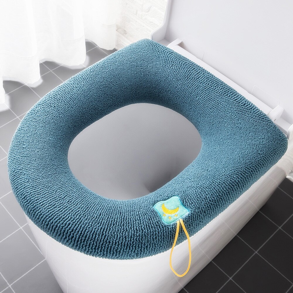Universal Toilet Seat Cover Cushion Soft Knitted W... – Vicedeal