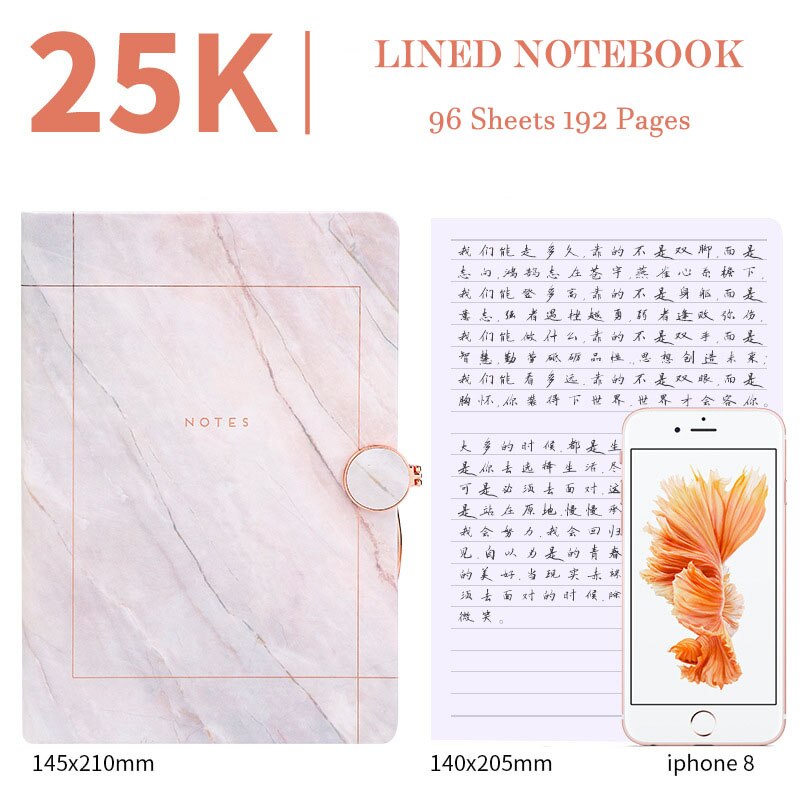 A5 Diary Agenda Planner Organizer Notebook Marble ... – Grandado