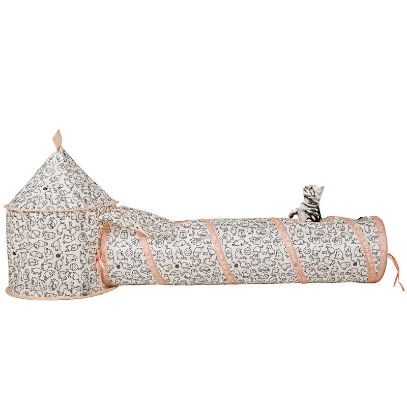 Cat Toys Cat Play Tunnel With Ball Foldable Cat Cu... – Vicedeal