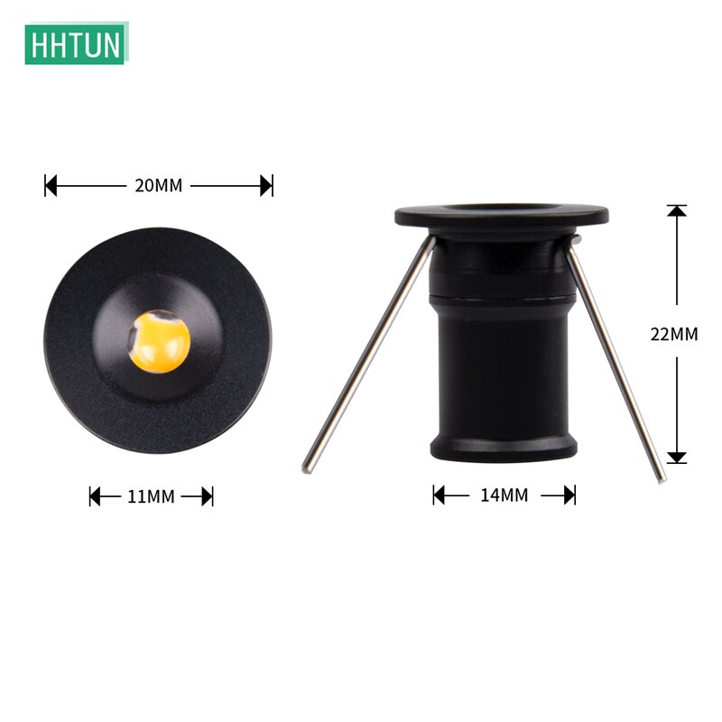 DC12V, 1W, Y-linie, schwarz, mini scheinwerfer, mi... – Grandado