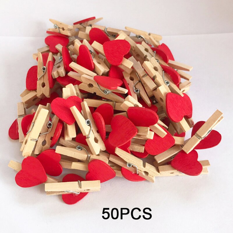 50 stuks koreaanse rode hartvormige wasknijpers, h... – Vicedeal