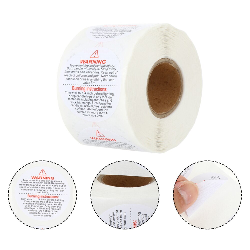 1 Roll Adhesive Warning Decals Practical Safe Labe... – Grandado