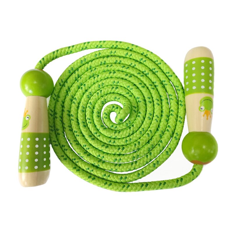 Kids Child Skipping Rope Wooden Handle Jump Play S... – Grandado