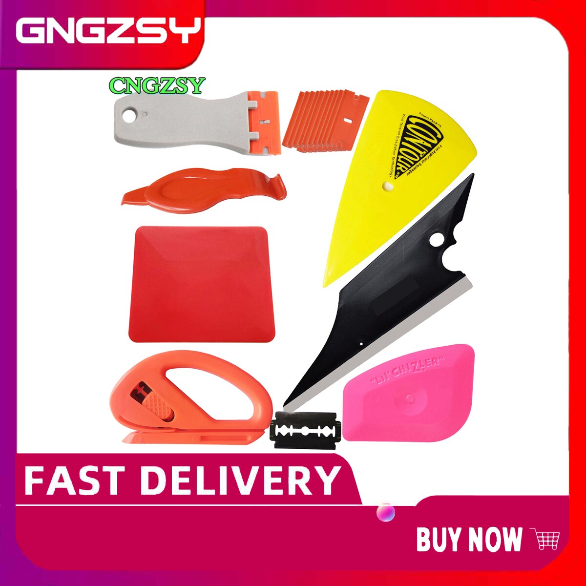 Vinyl Wrapping Tools Kit Carbon Fiber Car Wrap Sti... – Grandado