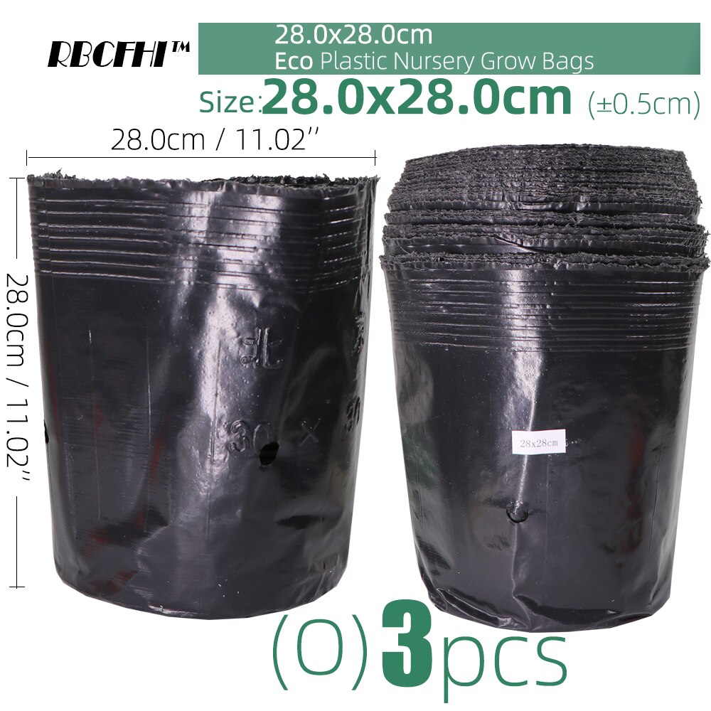RBCFHI 3-50PCS 15 Sizes of Plastic Grow Nursery Po... – Vicedeal
