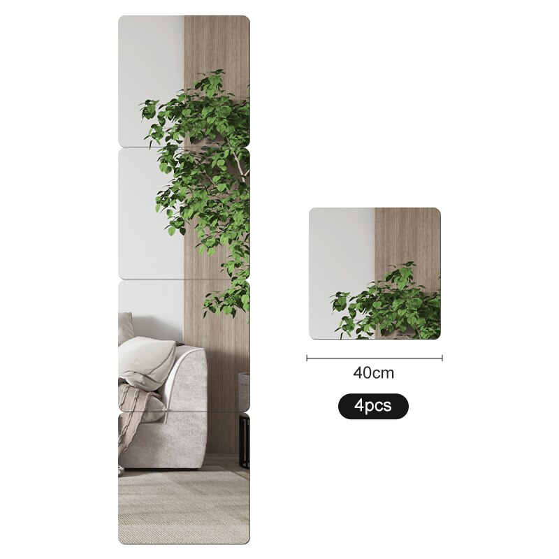 Hd Spiegel Sticker Muur Zelfklevende Spiegel Slaap... – Vicedeal