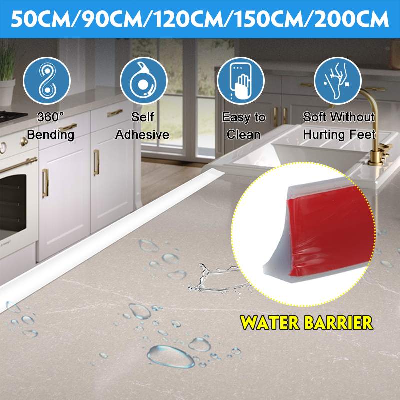 12MM Height Bathroom Water Stopper Kitchen Counter... – Vicedeal