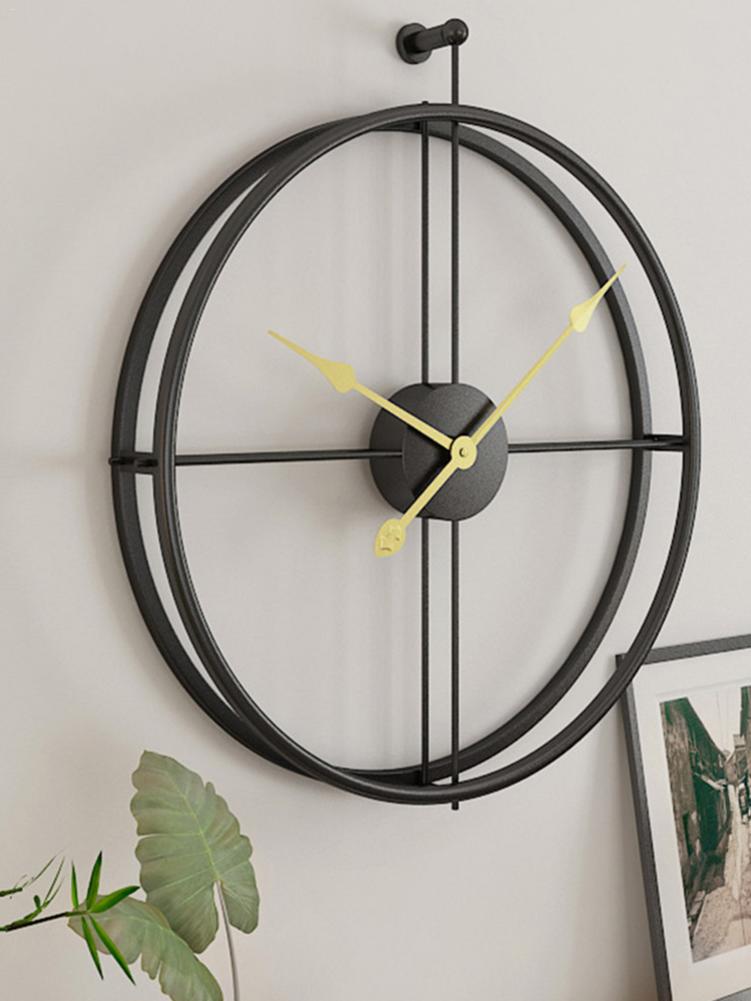 Simple European Style Mute Iron Wall Clock Modern ... – Grandado