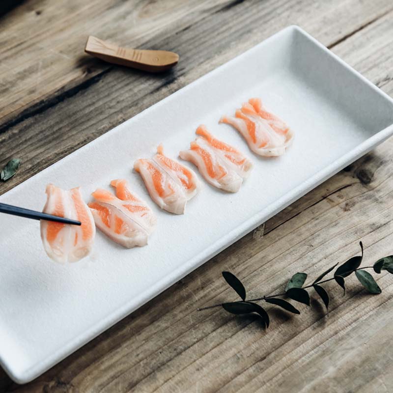 Piatto di Sushi in ceramica creativa piatto lungo ... – Grandado