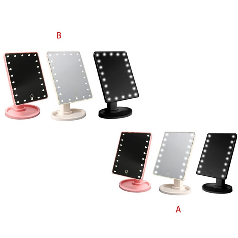116/22 LEDs Touchscreen Dimming LED Makeup Mirror ... – Vicedeal