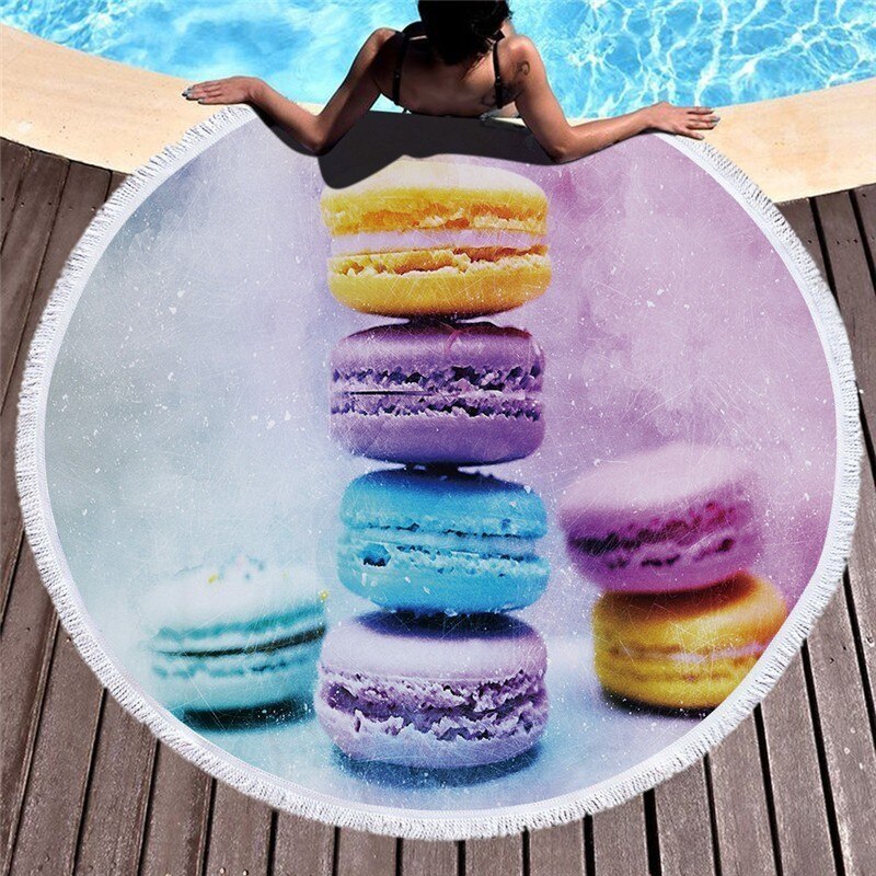 Macaron Series Summer Beach Swimming Towel Beach S... – Grandado
