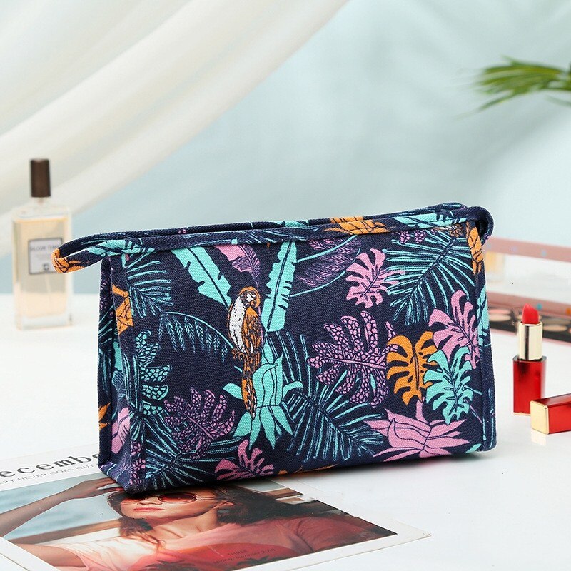 Purdored 1 Pc Paars Blad Grote Cosmetische Tas Voo... – Grandado