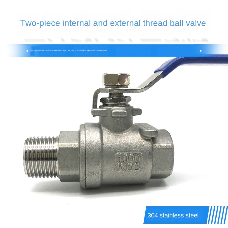 DWZ 304 Acero inoxidable DN15-DN32 válvula de bola... – Grandado
