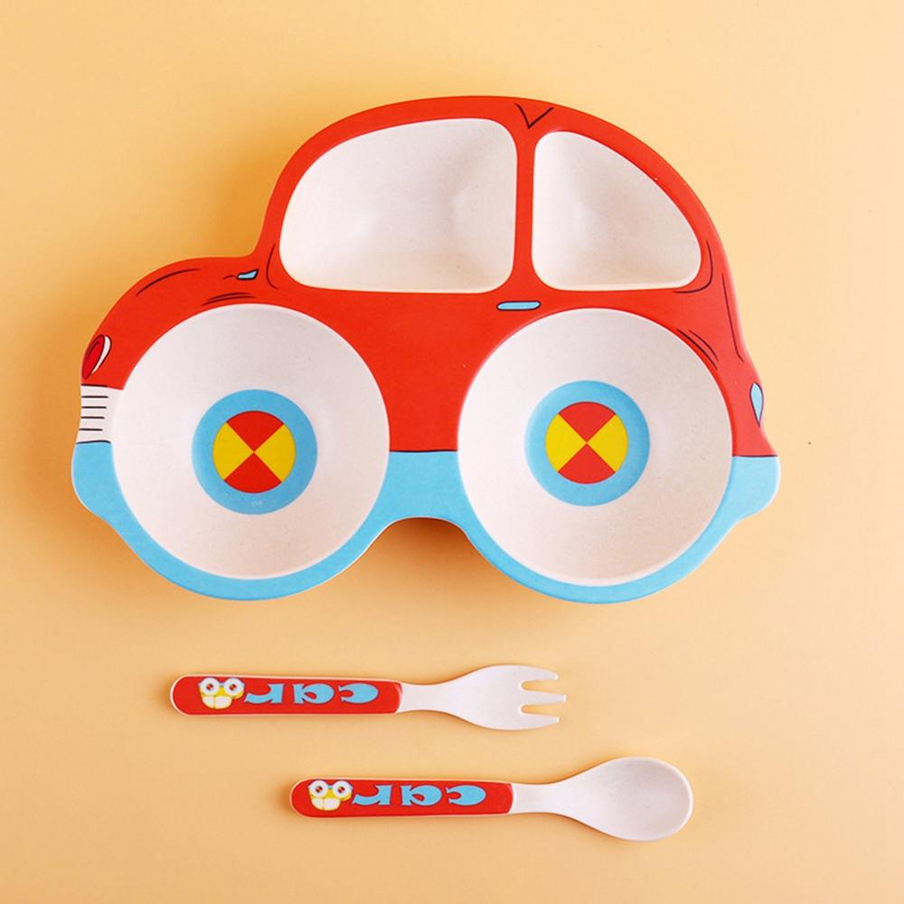Children's Plate Cute Car Cartoon Household Dishes... – Grandado