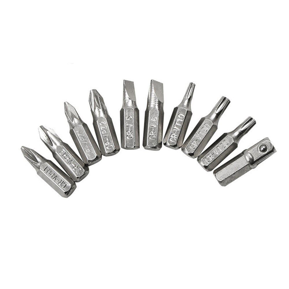 10 stk / sett skrutrekkerbiter til legert stål til... – Grandado