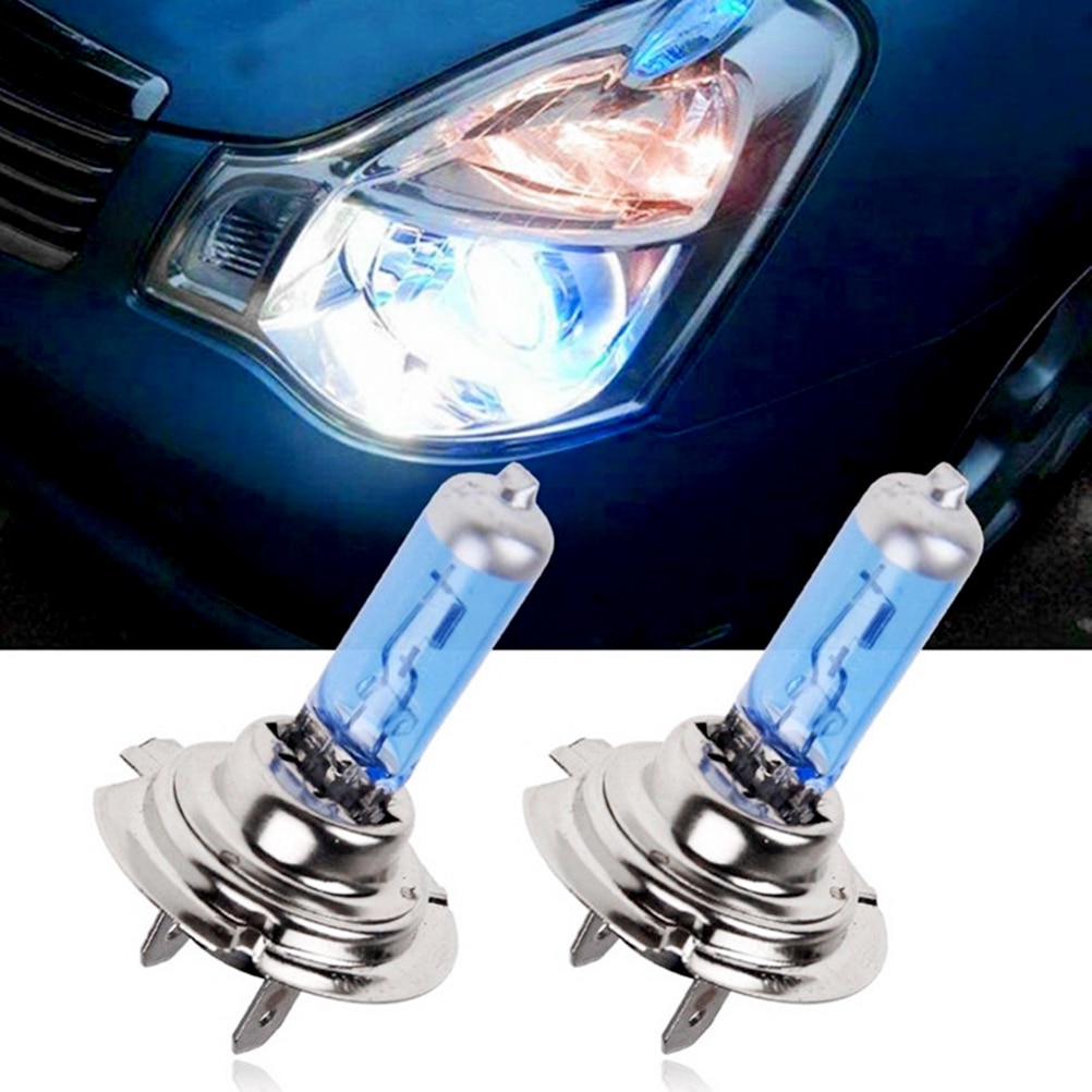 2pcs H7 Halogen Lamp 5000K 12V 55W Xenon Dark Blue... – Grandado
