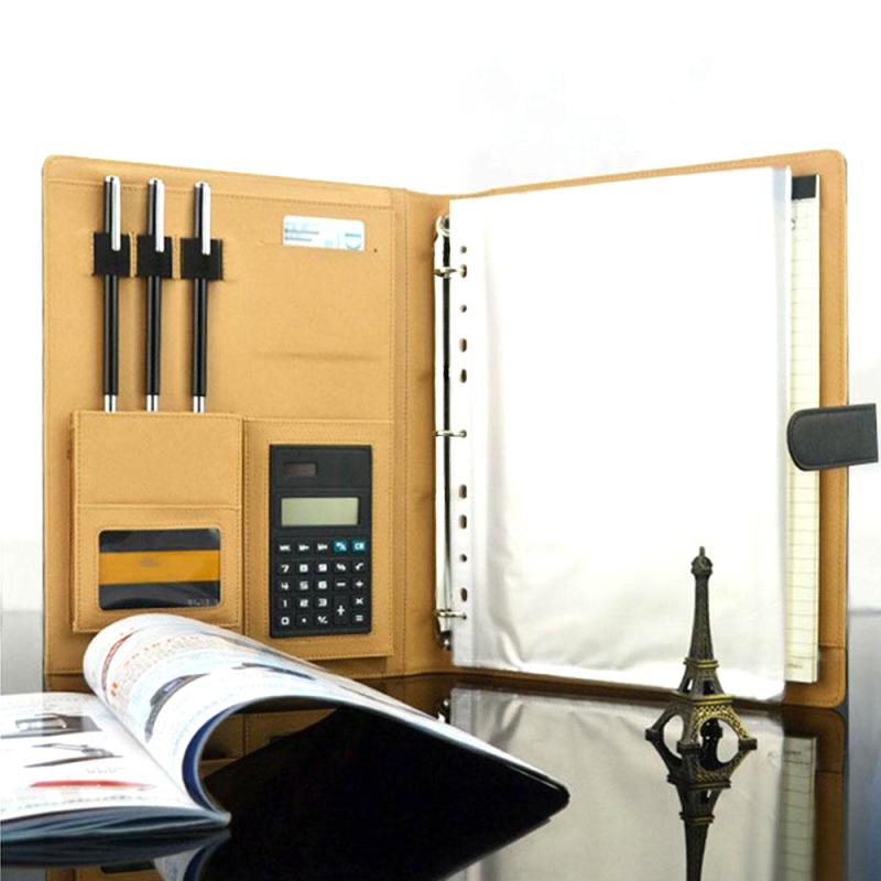A4 PU Multi-Function Folder Ring Binder Display No... – Vicedeal