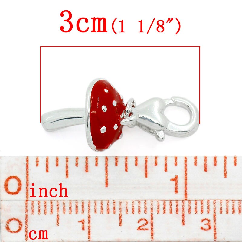 8 estaciones Clip On Charms seta color plateado es... – Grandado
