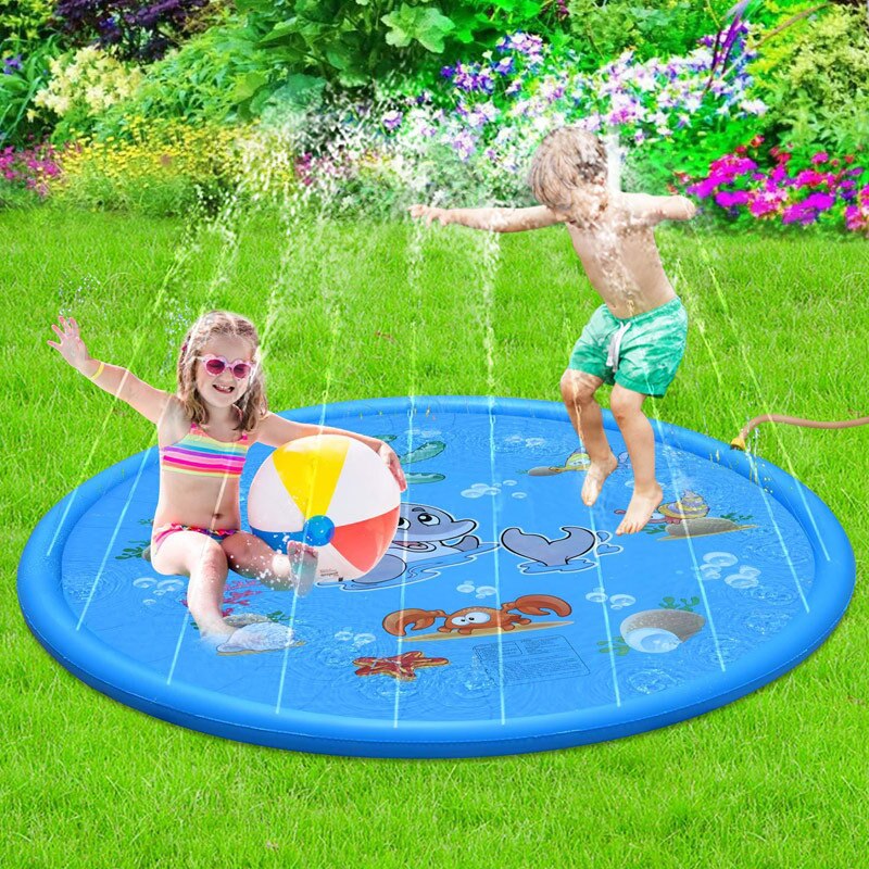 Newly Water Splash Sprinkler Pad Play Game Mat for... – Grandado
